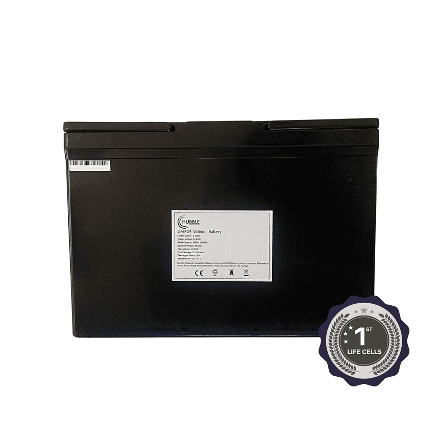 Hubble S-100A 1.2kWh 12V 100Ah LiFePO4 (First Life Cells)