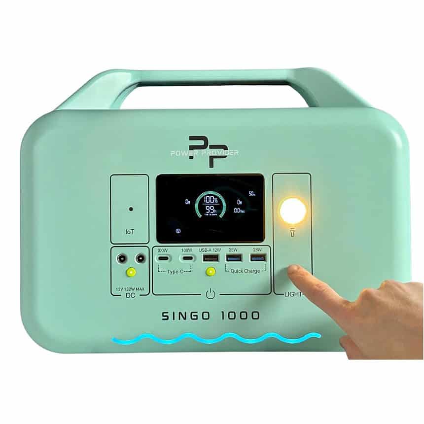 Singo 1000 Portable Power Station Mint 2000W | Energy Independence