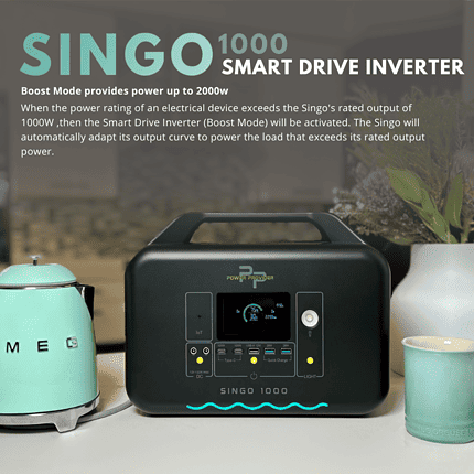 Singo 1000 Portable Power Station Ups And 100W Panel Combo | Energy ...