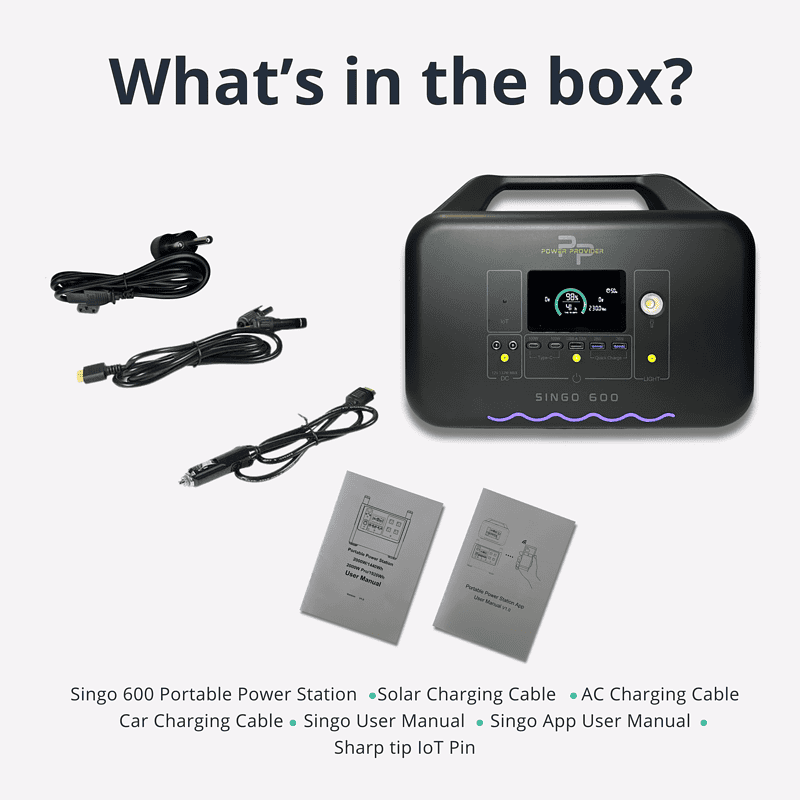 Singo 600 Portable Power Station 600W 672Wh | Energy Independence